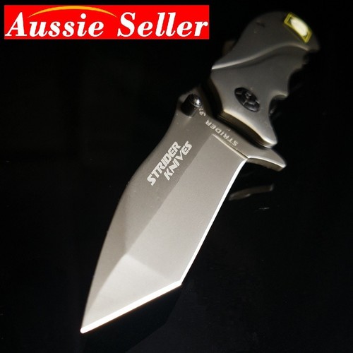 STRIDER 313 Folding knife hunting knife pocket knife Camping Curved ...