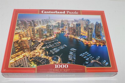 Dubai At Night Jigsaw Puzzle 1000 Brand New & Sealed Castorland Puzzle ...