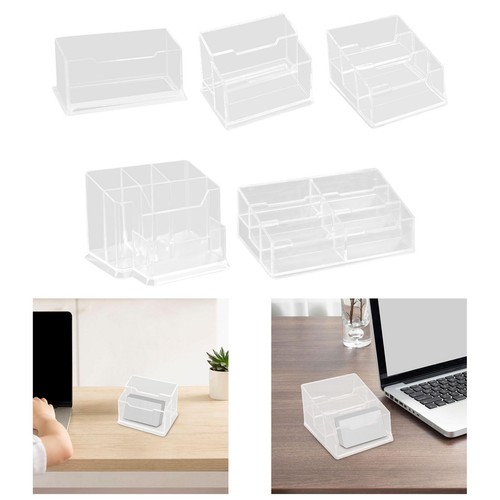 Name Cards Stand Acrylic Display Receptionist Business Card Holder for ...
