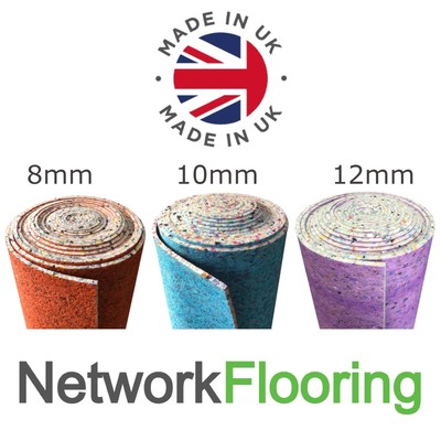 Carpet Underlay 8mm - 12mm Thick 15sqm BEST PRICE Luxury Deluxe Cushion ...