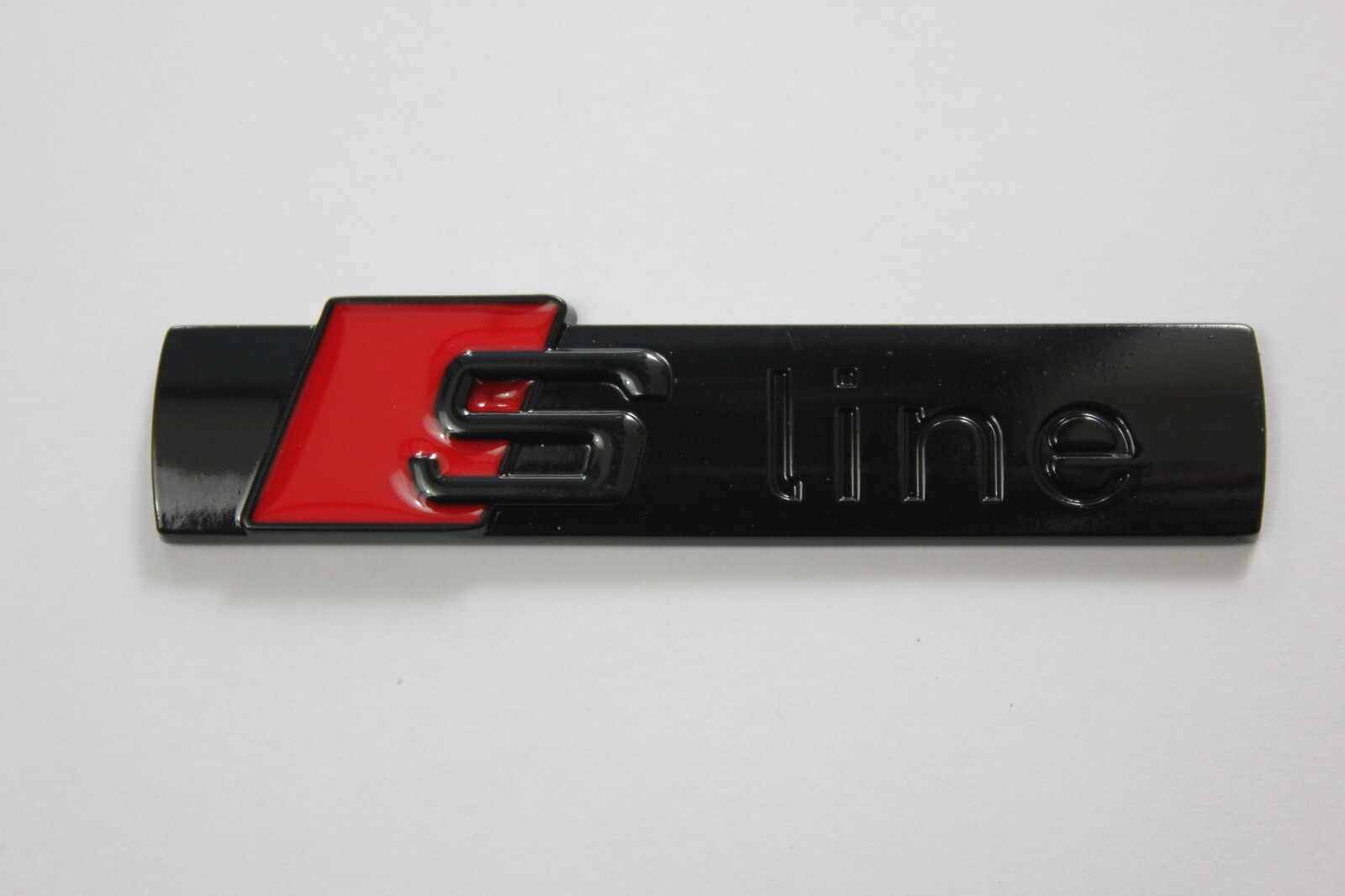 Audi S Line Badge Black & Red Emblem for A1 A2 A3 A4 A5 A6 S1 S2 S3 S4 ...