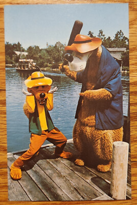 Brer Bar & Brer Fox in Frontierland Disney World Postcard 1970s Orlando ...