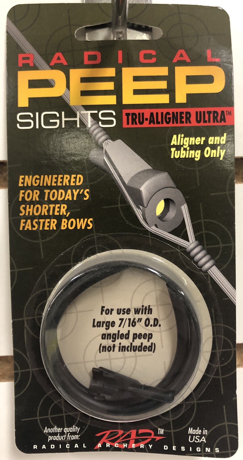 NEW RADICAL ARCHERY TRU-ALIGNER ULTRA FOR PEEP SIGHTS, ALIGNER & TUBING ...