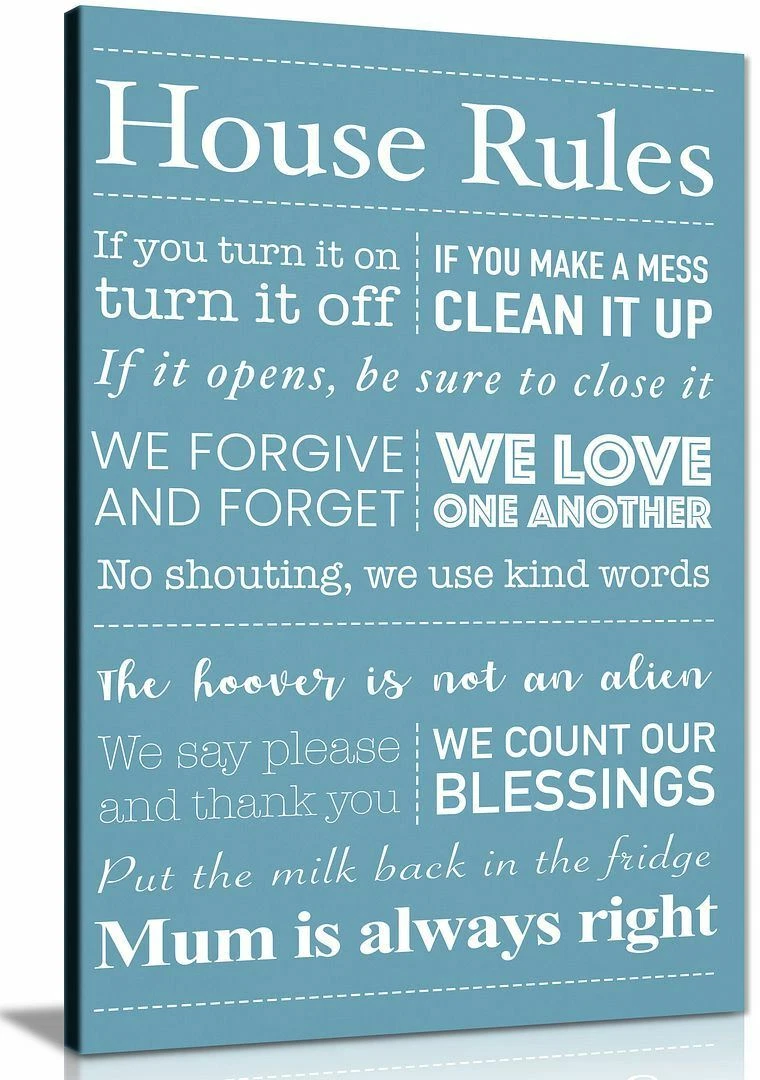 Printable House Rules