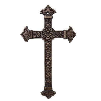 Metal Cross Christian Wall Art Antique Hanging Religious Cross Decor ...