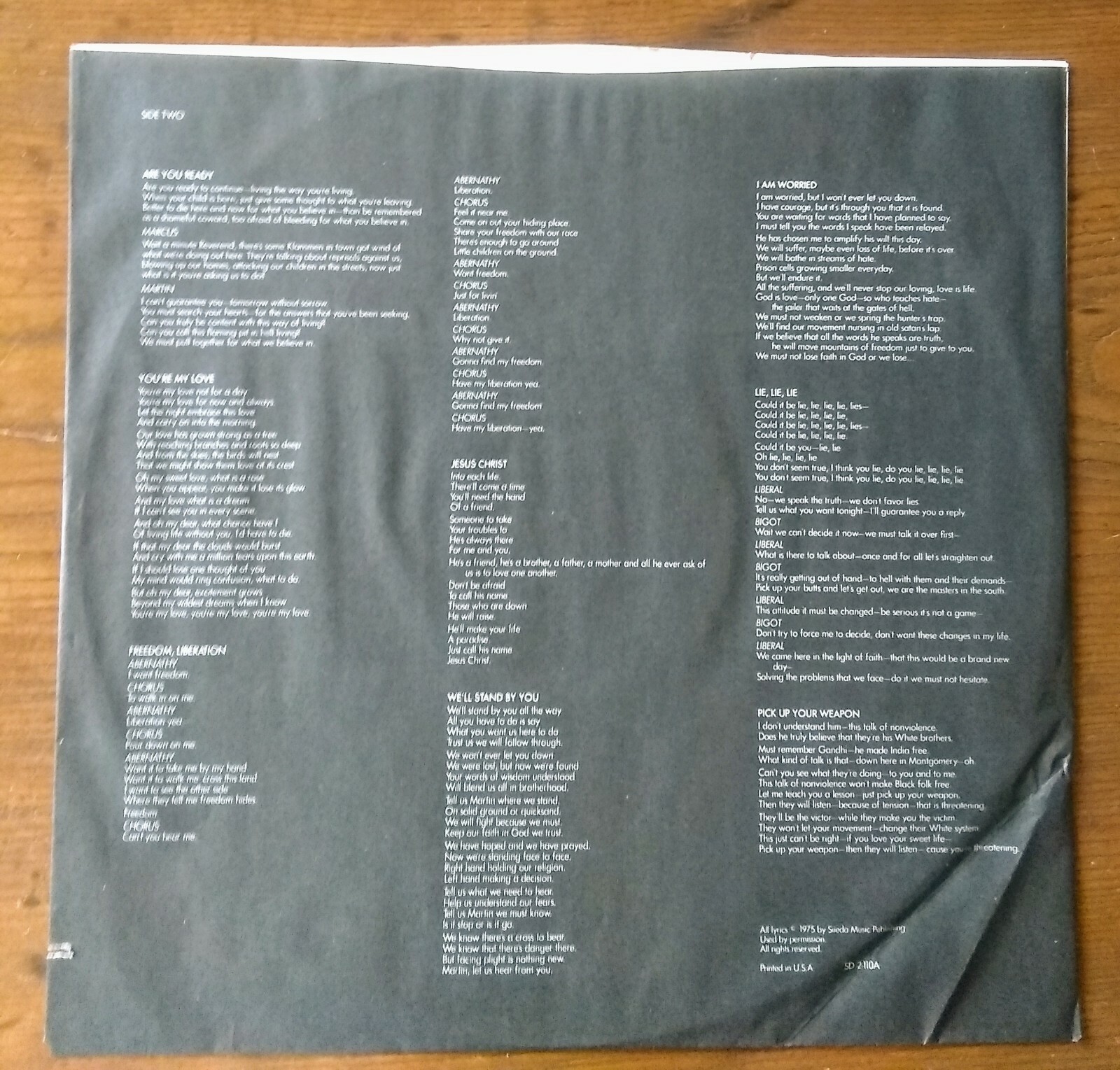 'The SELMA Album' Orig Cast 2X LP Cotillion SD 2-110 Stereo 1976 GF MLK ...