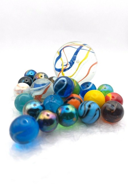 Mega Fun Classic Marbles Net Bag 10 Oz Assortment Ages 5 Included for ...