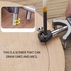 Woodworking Linear Arc Scriber Tool DIY Scribe Tool Draw Circle ...