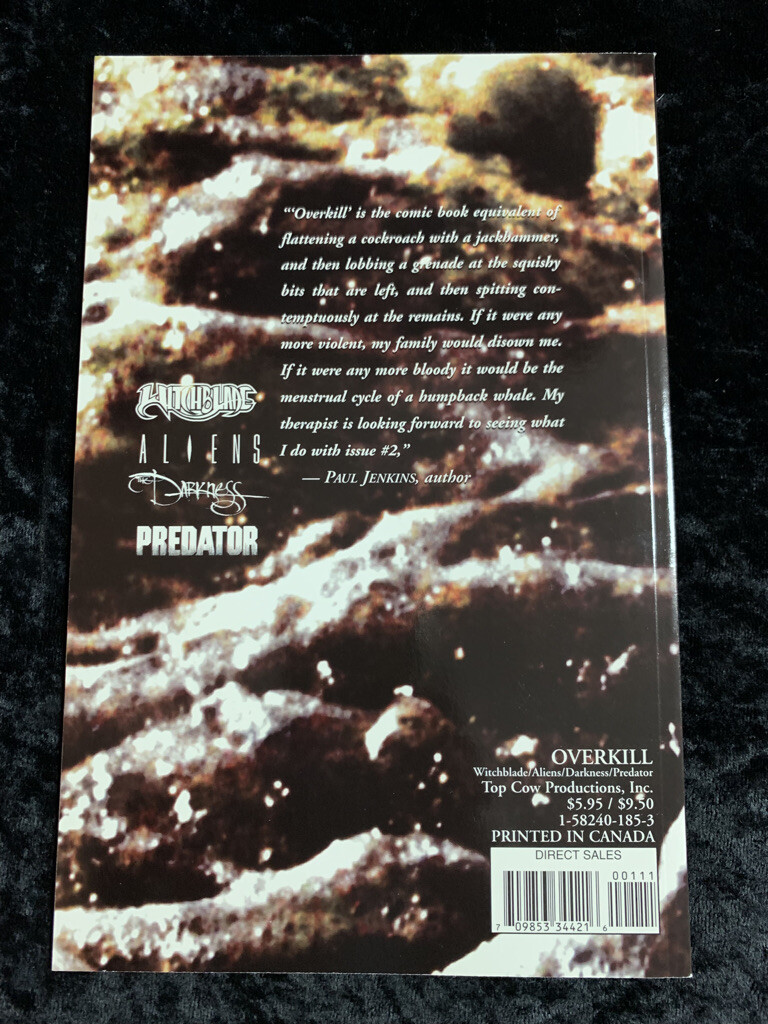 Overkill #1 Predator Darkness Witchblade Alien Image Dark Horse /Never ...