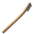 3 Row Stainless Steel Welder's Toothbrush with Wooden Handle | eBay ...