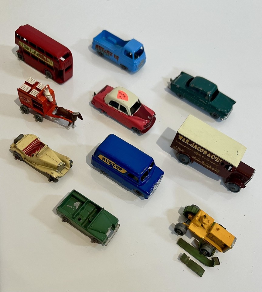 Vintage Antique Matchbox Lesney Diecast Cars 1:64 Made in England Lot ...