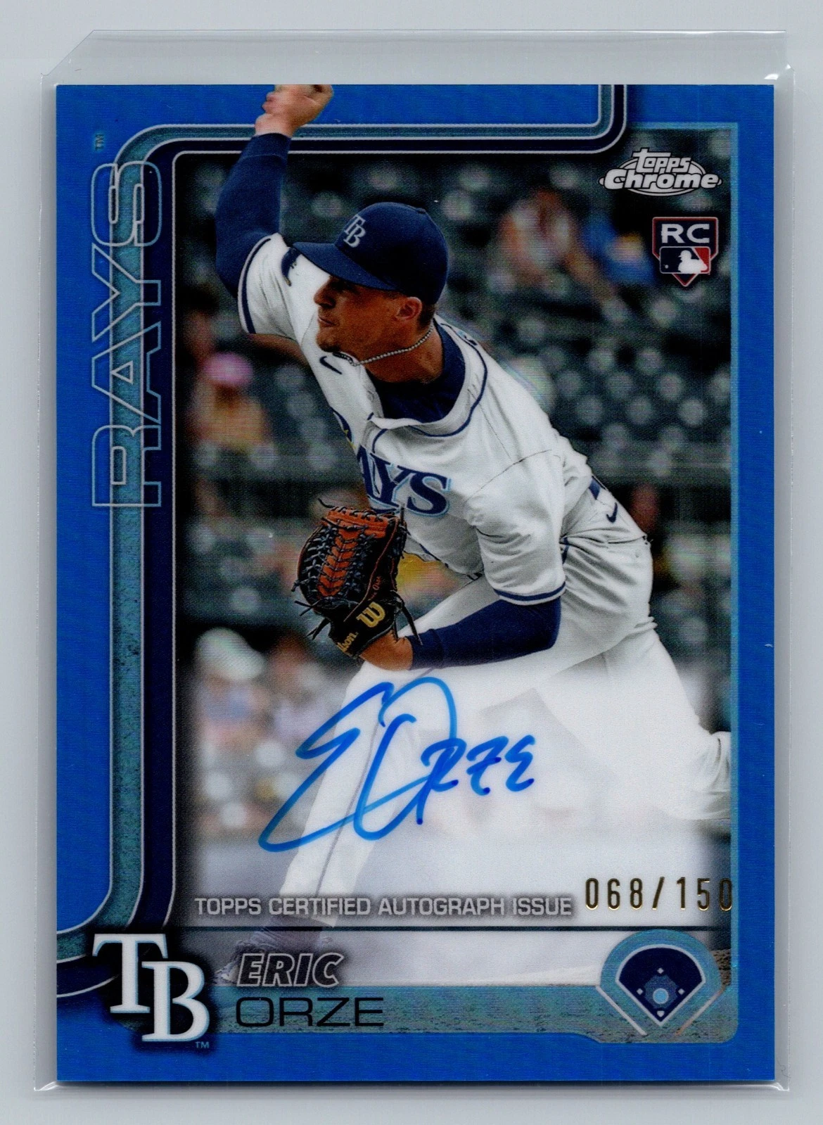 Eric Orze 2025 Topps Chrome #RA-EO Rookie Autographs - Blue Refractor ...