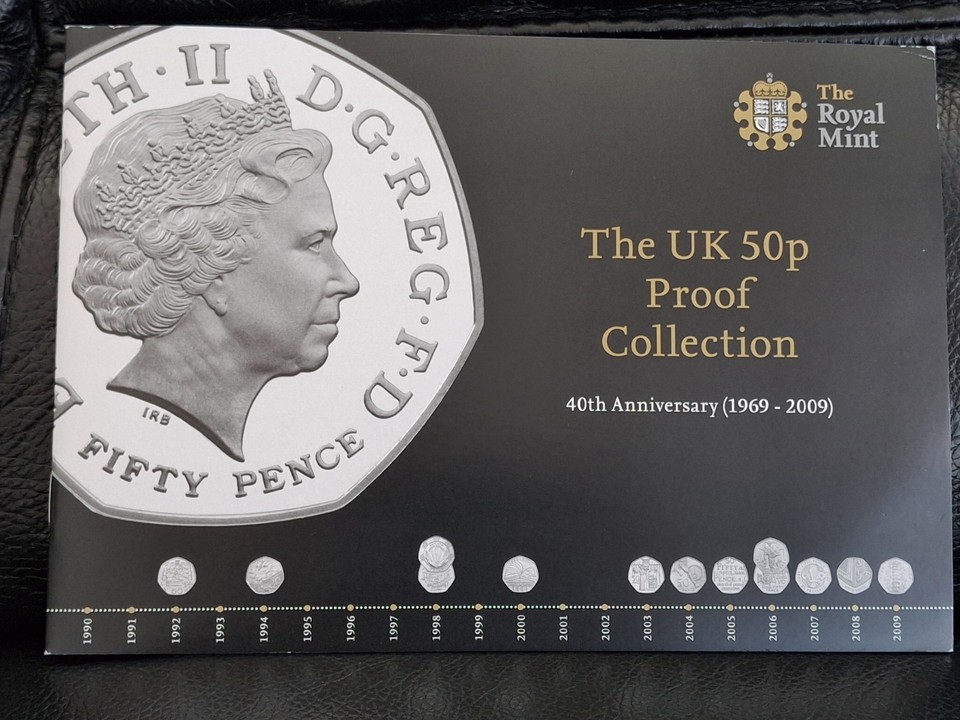 2009 The UK 50p Proof Collection 40th Anniversary 16 Coins 🔥Rare🔥 kew ...