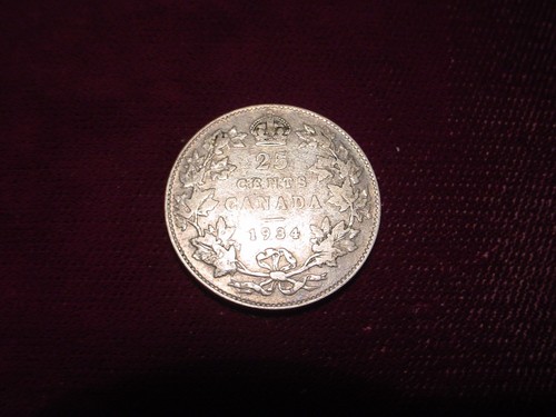 1934 CANADA SILOVER 25 CENTS! - BETTER DATE!! | eBay