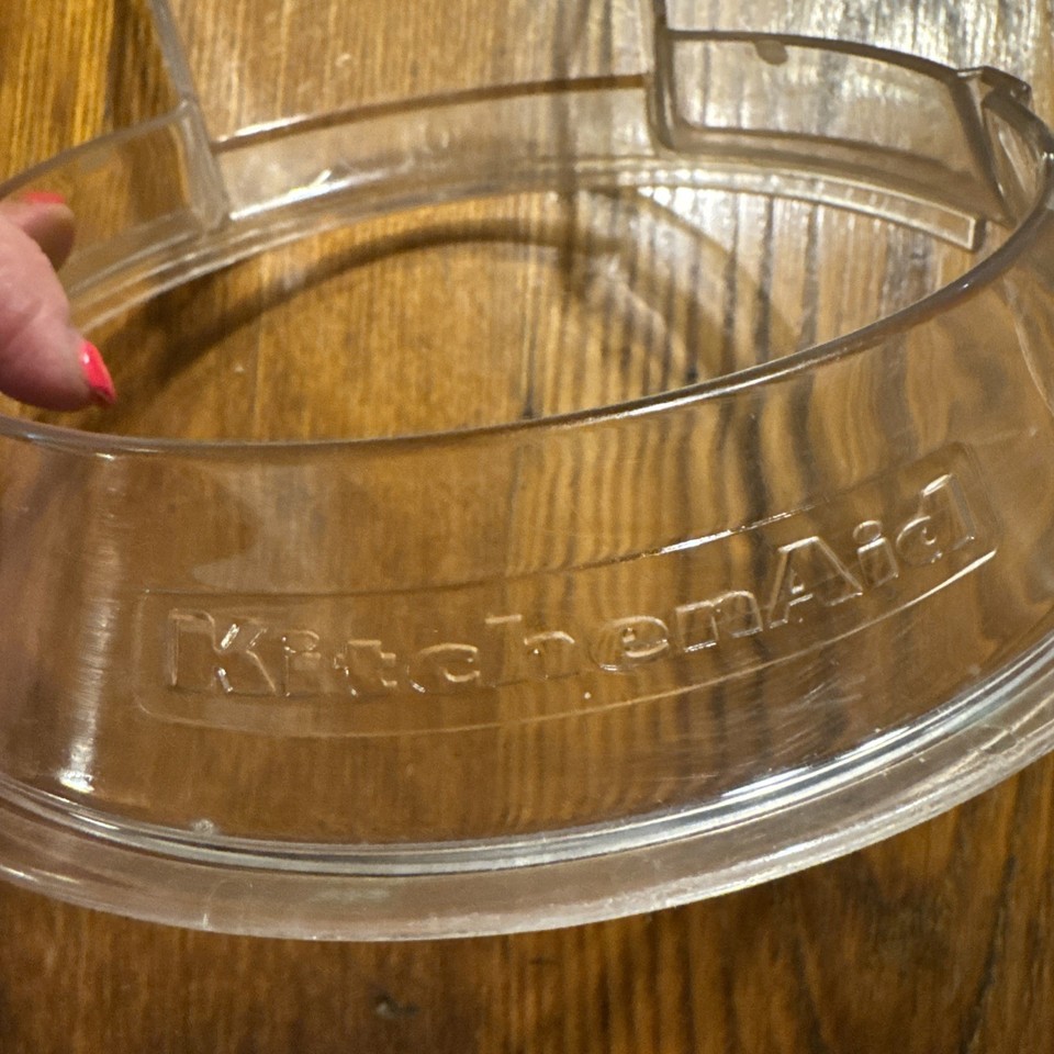 KitchenAid Mixer 2-piece Plastic Splash Guard Shield Attachment Fits 8. ...