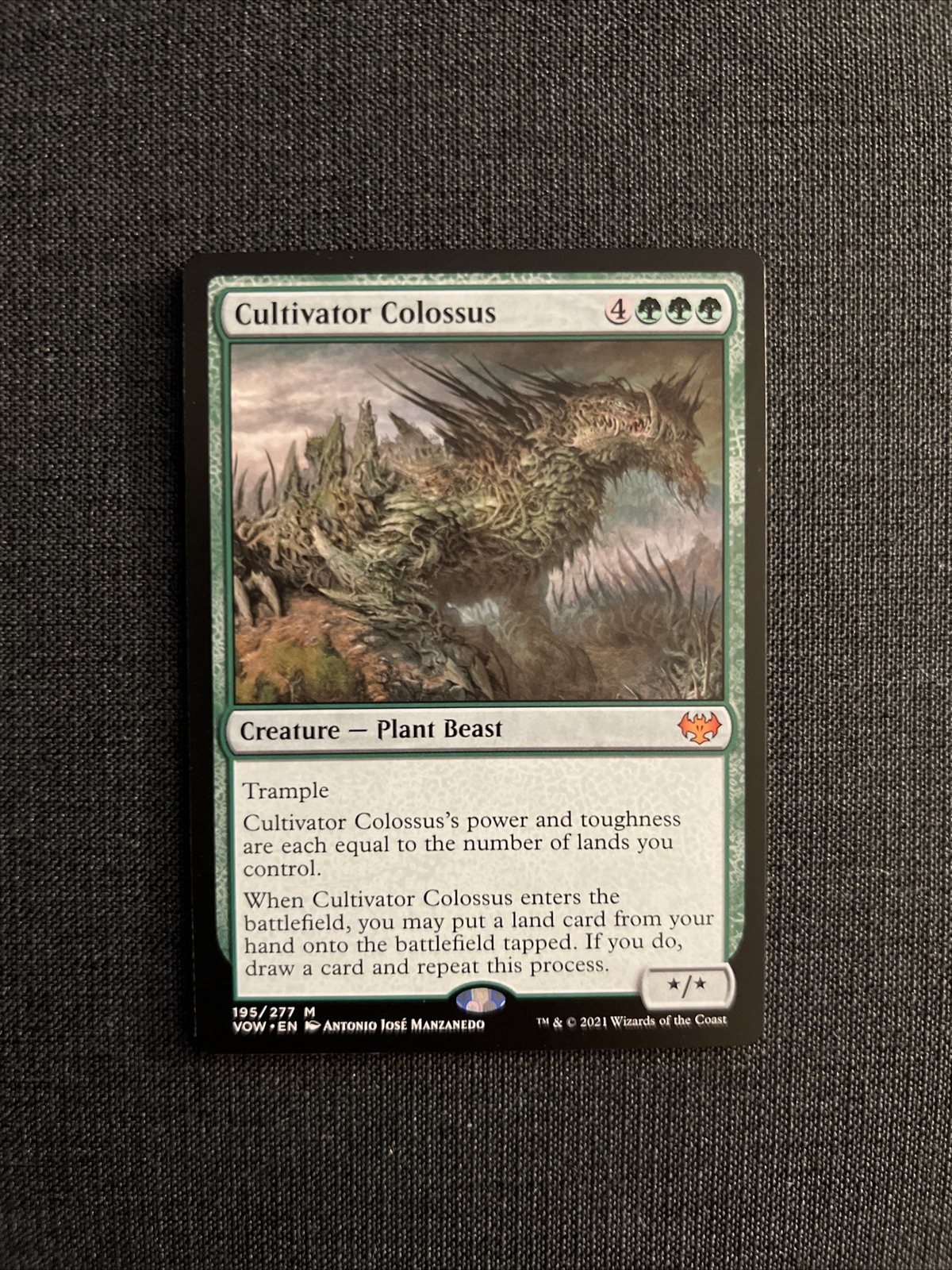 MTG Cultivator Colossus Innistrad: Crimson Vow 195/277 Regular Mythic ...