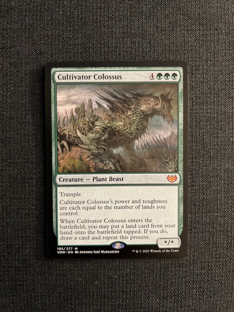 MTG Cultivator Colossus Innistrad: Crimson Vow 195/277 Regular Mythic ...