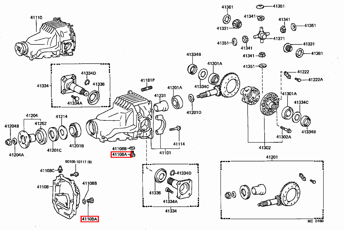 Genuine Celica ST165 Celica Supra GA61 AA63 Rear Diff Cover Magnetic ...