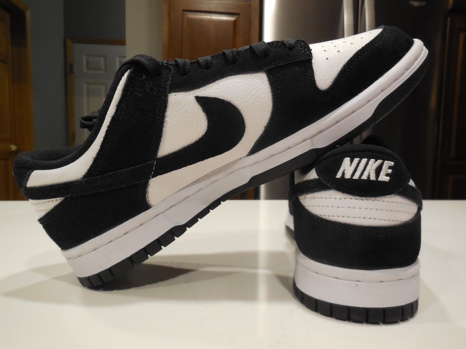 Men's Nike Dunk Low Retro SE Shoes -Suede Panda-Style# FQ8249 100 -Size ...