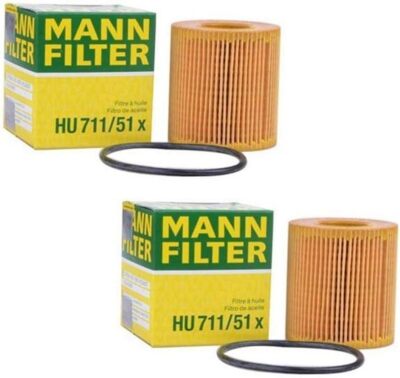 Mann Oil Filter 2Pack fits Land Rover DEFENDER Cabrio L316 2.2 Td4 4x4 ...
