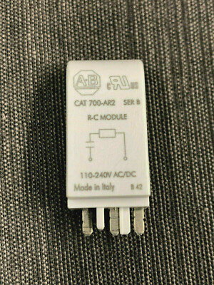 Allen Bradley 700-AR2 Ser. B Relay RC Suppression Module 110-240 VAC/DC ...