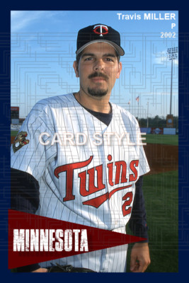 Travis Miller - 2002 Minnesota Twins - choose a size - full color print ...