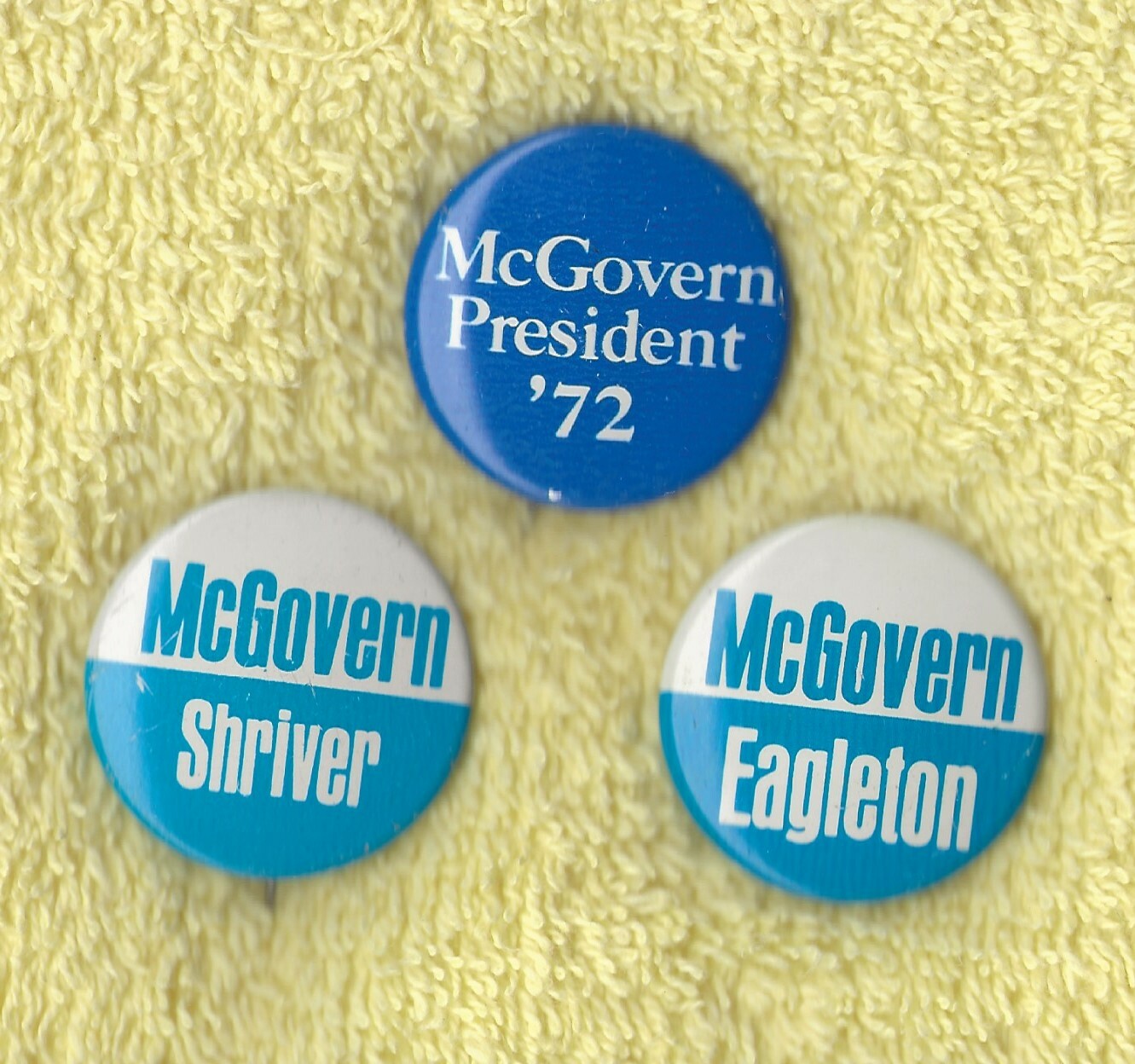 1972(Lot of 3) George McGovern 1-1/8" / Presidential Campaign Buttons ...
