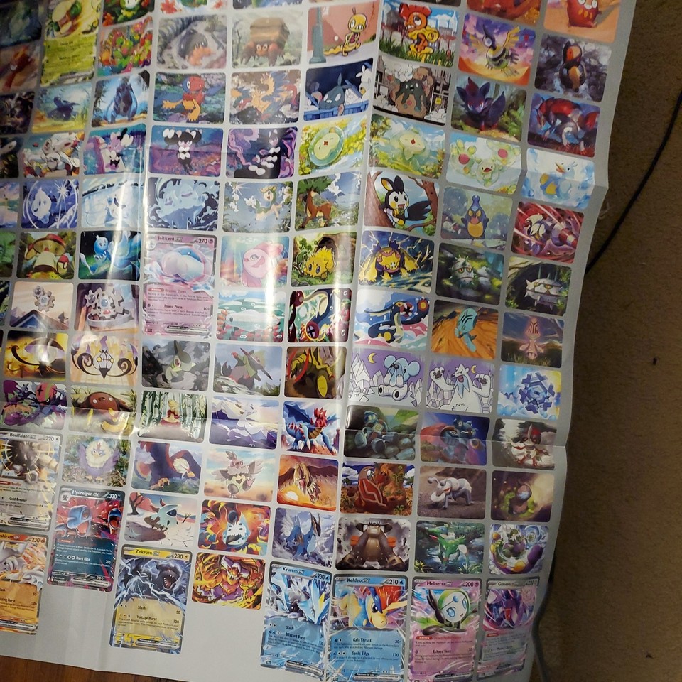 Pokémon Black Bolt White Flare Poster Collection - POSTER ONLY | eBay UK