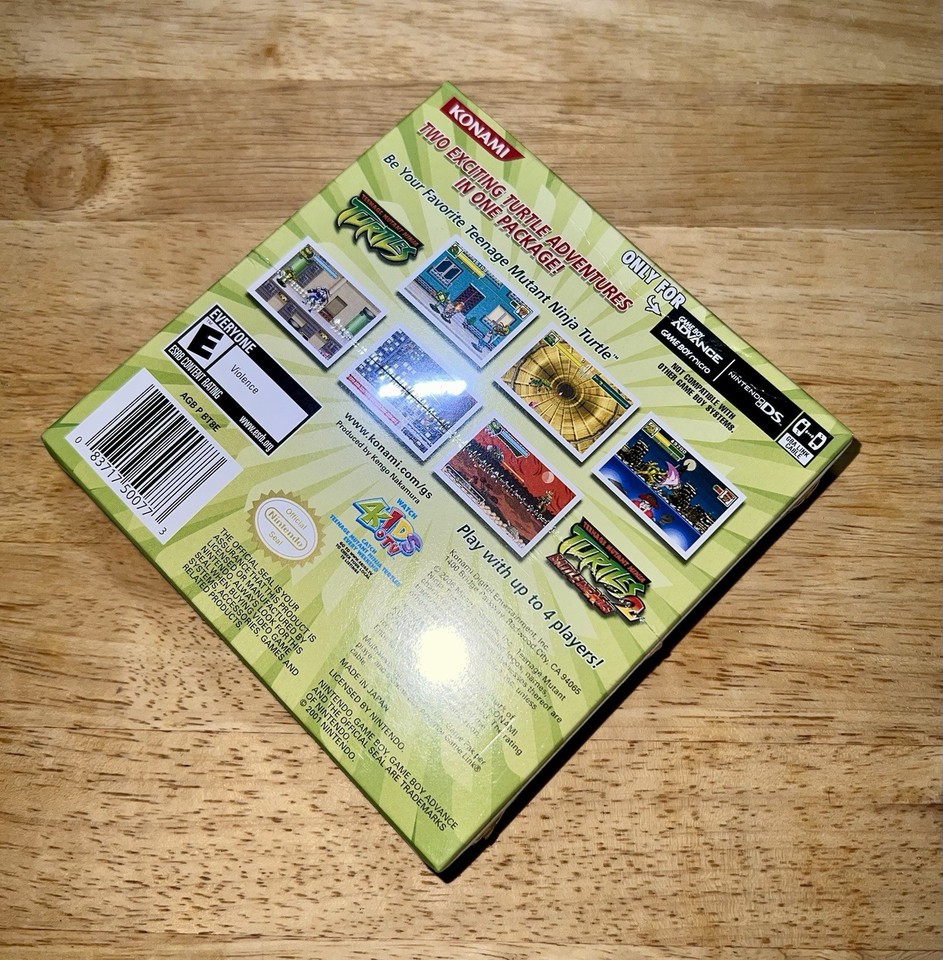 GBA Teenage Mutant Ninja Turtles (Nintendo Game Boy Advance, 2006) New ...