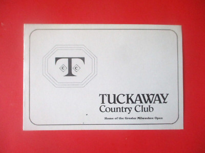 vtg - Golf Scorecard - TUCKAWAY COUNTRY CLUB cc - GMO - WI - #2 | eBay