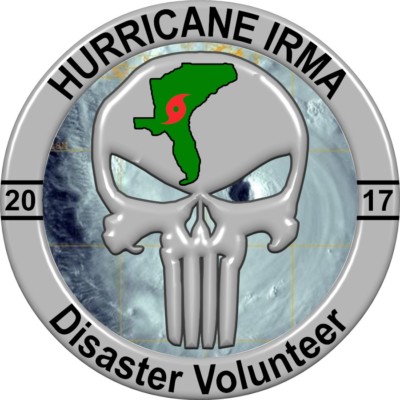 Hurricane Irma Disaster Volunteer 2017 Sticker, 5 Different sizes ...