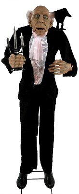 Butler Animated Lifesize Halloween Haunted House Prop | eBay