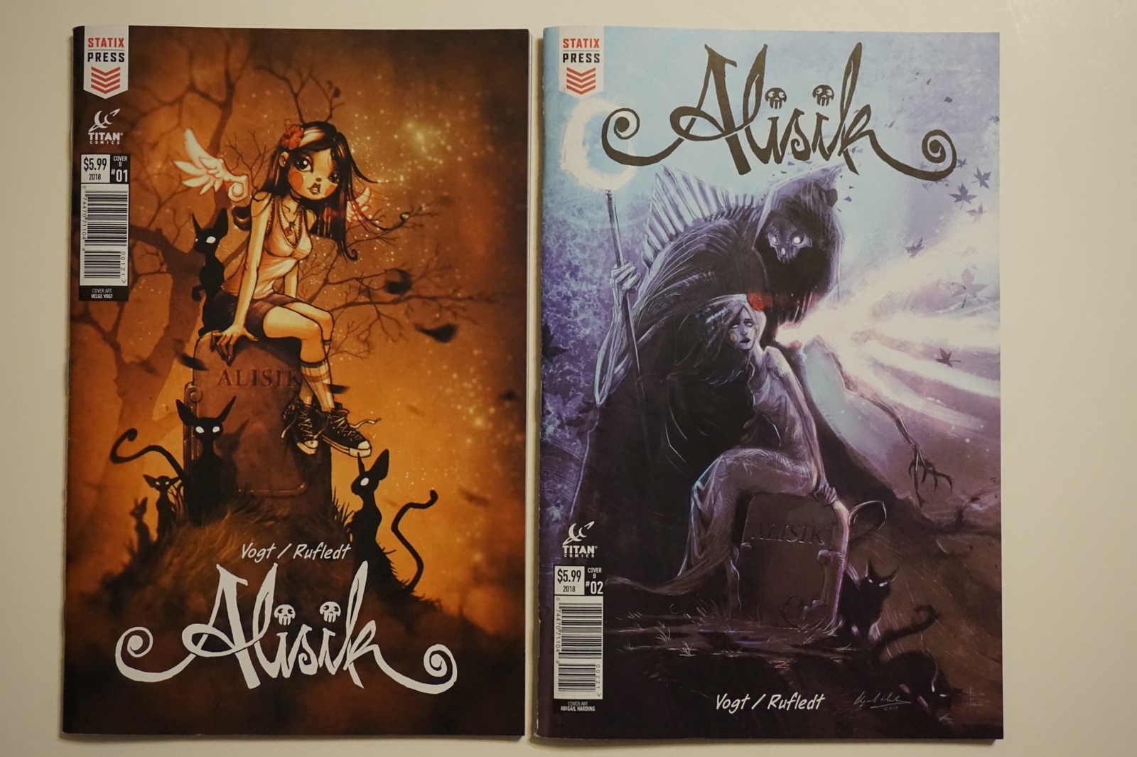 ALISIK Comic # 1 & 2 ~ Titan Comics ~Lenore Squee Invader Zim NBX Goth ...