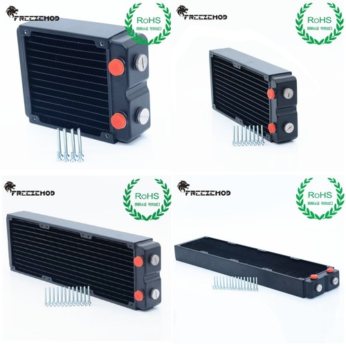 FreezeMod 120mm 240mm 360mm 480mm Copper Radiator 45mm Thick G1/4 Water ...