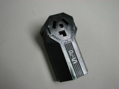 Vintage P&S Black Bakelite Surface Mount Receptacle 30A 3-P 3-W Retro ...