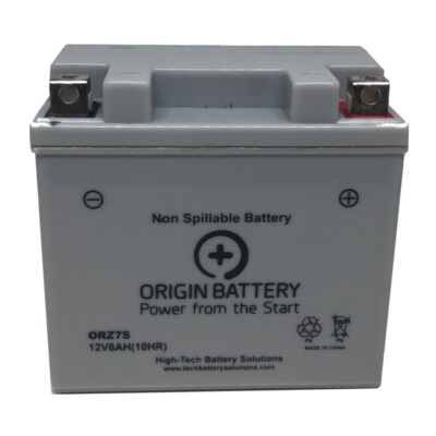 12V 6AH GS GT6B-3 Motorcycle Battery Replacement - Sealed AGM Ready to ...