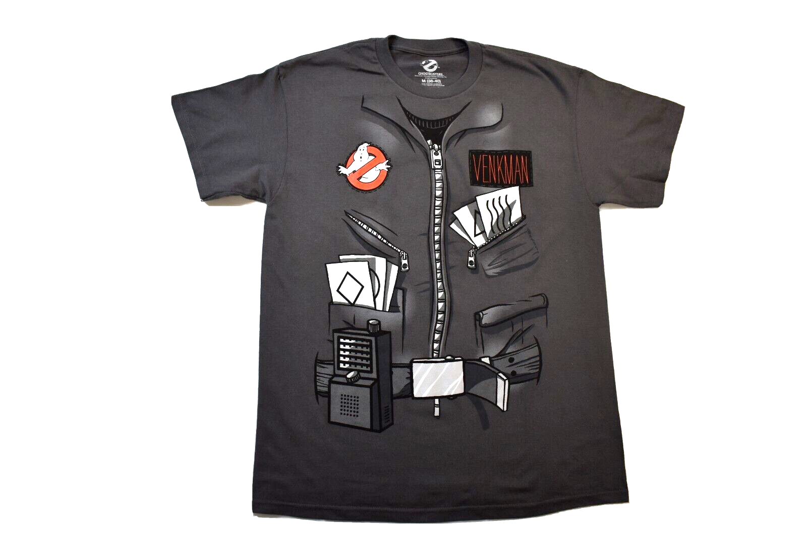 Ghostbusters Mens Ghostbusters Peter Venkman Costume Cosplay Shirt New ...