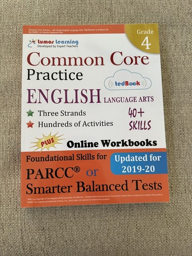 Common Core Practice - 4th Grade English Language Arts : Workbooks to ...