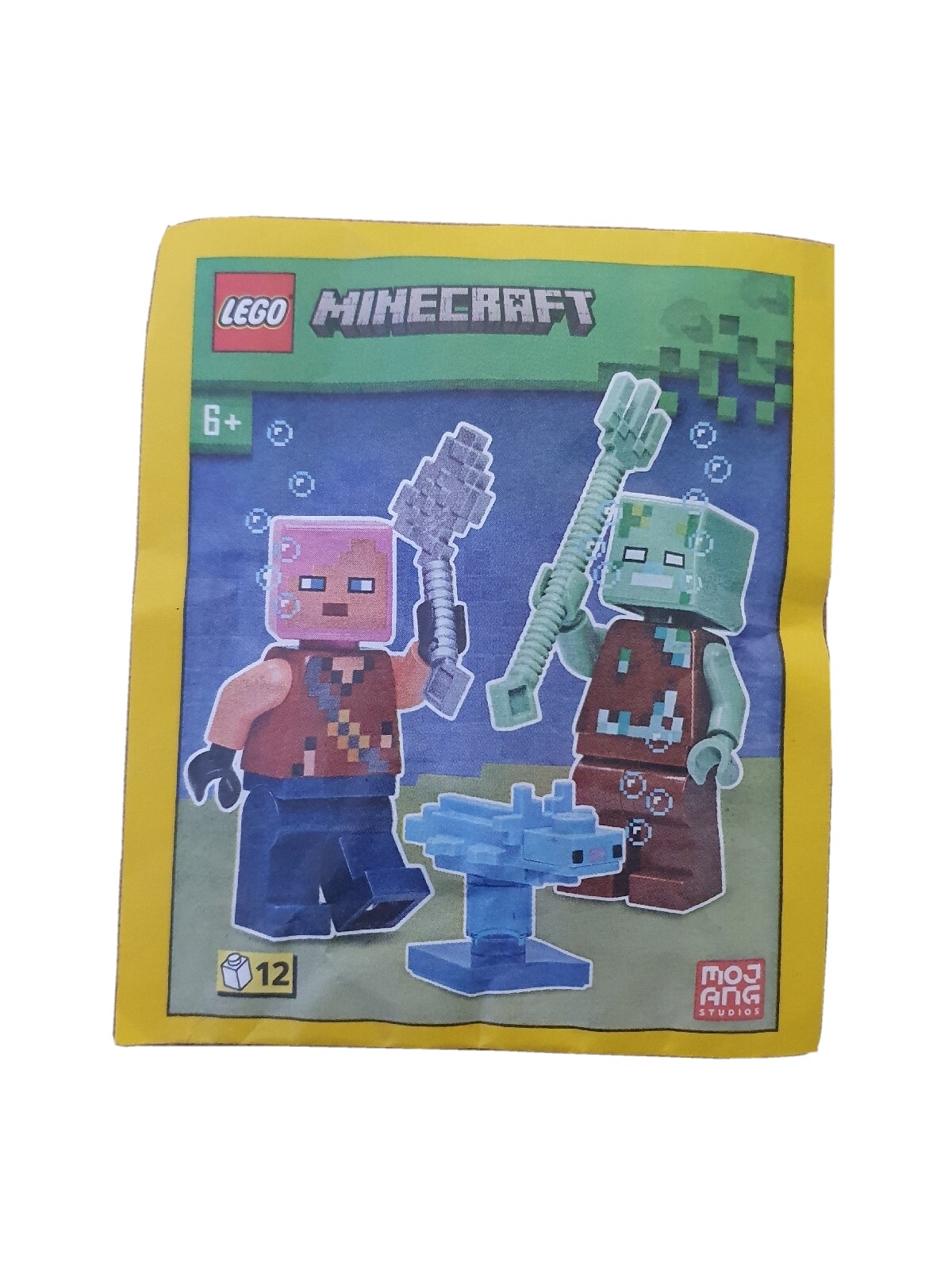 LEGO Minecraft Paper Bag 662303 Figur Abenteuer mit Drowned und Axolotl ...