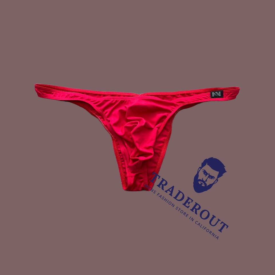 N2N Bodywear Men red Brazilian boykini bikini swim swimwear size M L XL ...