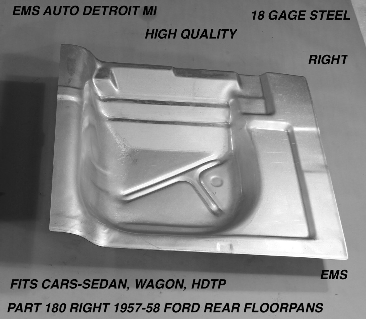 1957,1958 FORD CAR REAR FLOOR PANS, PART 180R, EMS AUTO, | eBay