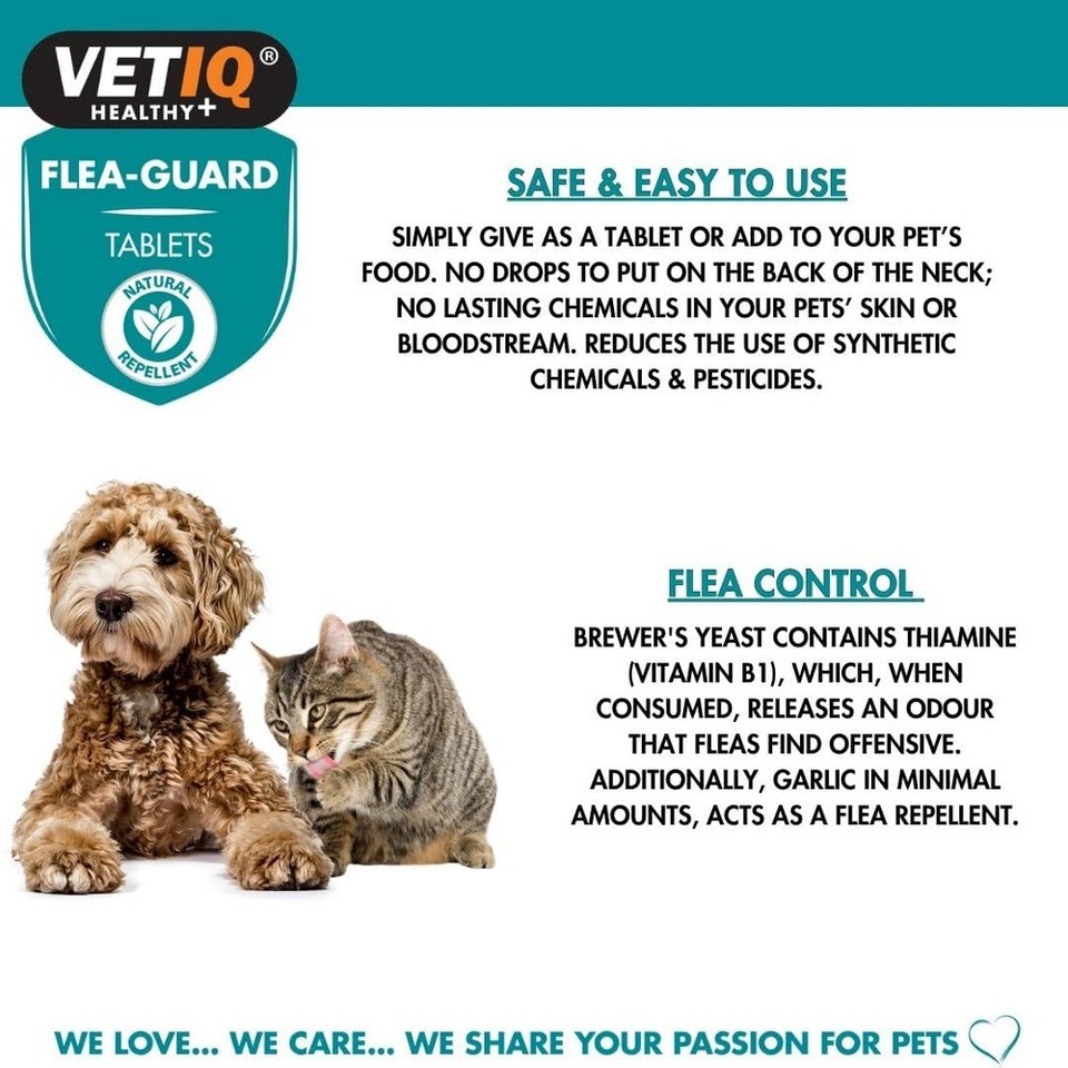 VETIQ Flea-Guard Granules For Cats & Dogs 100% Natural Repellent 90 ...