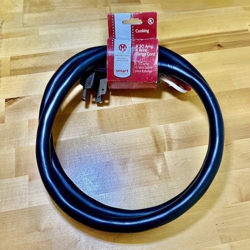 Smart Choice 6 Ft 50 Amp 4 Wire Cooking Range Cord 4 Prong Made In USA ...