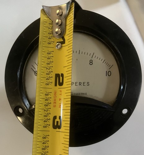 GE General Electric AC Amperes Panel Meter 0-10 Amps | eBay