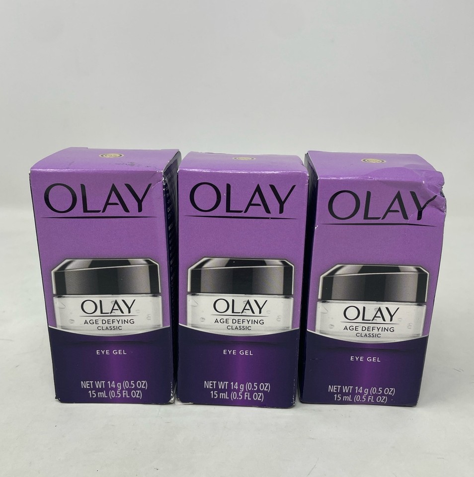 Olay Age Defying Classic Eye Gel 0.5oz 15 mL - 3-Pack - Purple Box ...