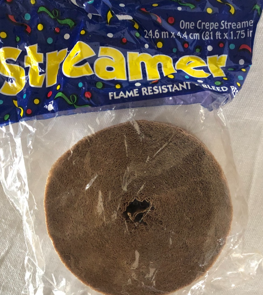 Lot of 2 Party City Streamers Crepe Paper Green and Beige 81' | eBay