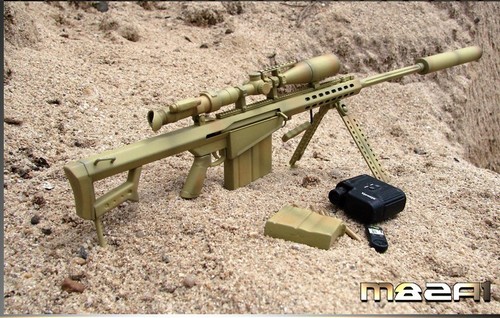 1/6 M82A1 Barrett Sniper Rifle Gun Model Toy for 12" HT PH Action ...