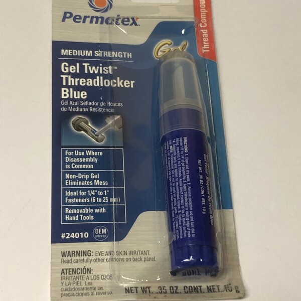 Permatex 24010 Thread Locker Medium strength Blue 10 ML Gel | eBay