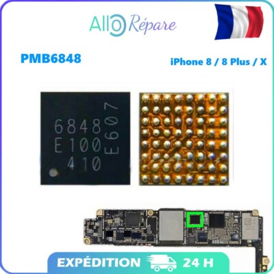 puce POWER IC BASEBAND PMB6848 BBPMU_K CHIP iPhone 8 / 8 Plus / X ...
