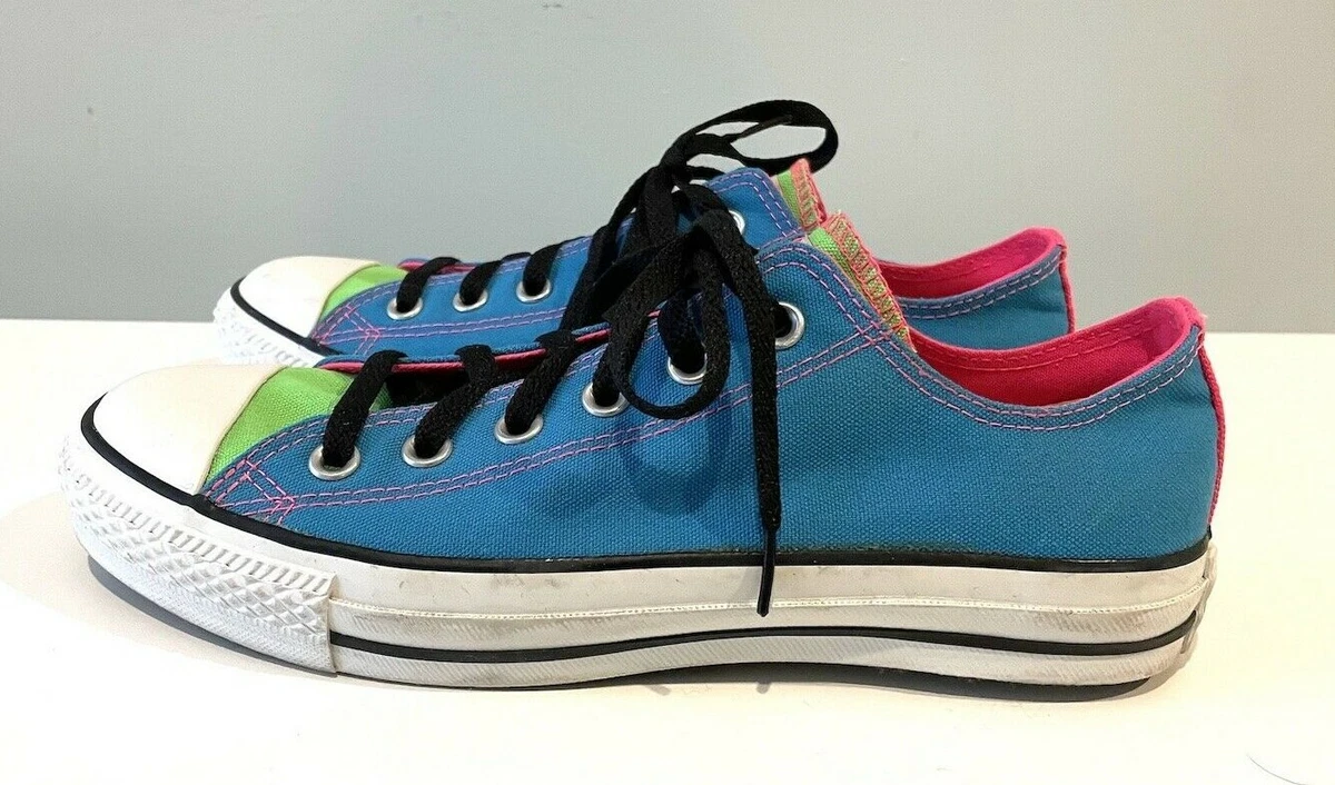 Converse All Star Low Tops Neon Blue